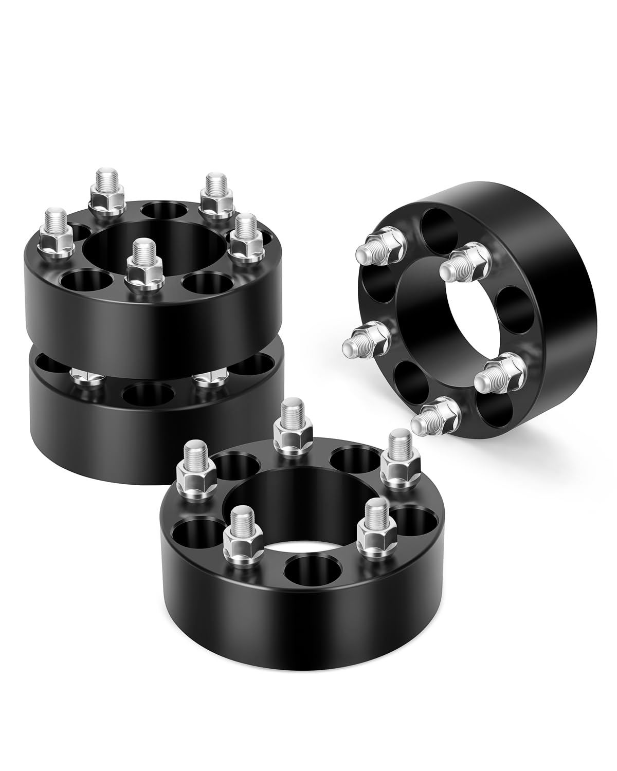 5x4.5 Wheel Spacers for Je/ep XJ KJ KK TJ ZJ KJ KK, dynofit 4pcs 5x114.3 2"(50.8mm) 80.5mm 1/2-20 Studs Forged 5 Lugs Wheel Spacer Fit Cherokee Explorer Wrangler Mustang Liberty Grand Cherokee Falcon