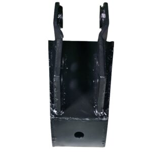 Titan Attachments 10" Fronthoe Bucket Fits Mini Skid Steer Fronthoe Backhoe Excavator, Bolt-on Forged Carbon Steel Teeth, Drainage Holes