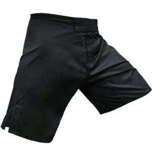 meister elite flex fighter board shorts for mma training and gym workouts - blank no logo - black - xxx-large (40-41)