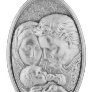 Venerare Large Oval Saint Medal, 1.5" (Holy Family)