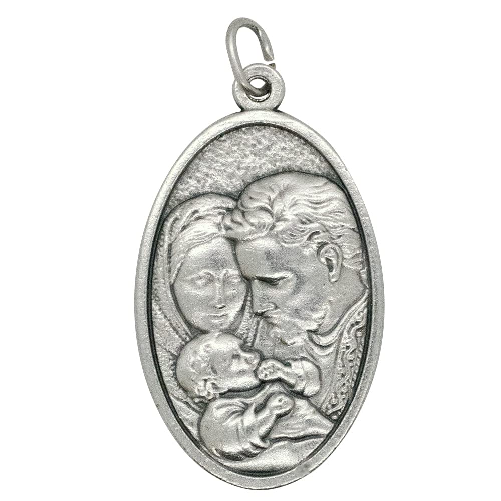 Venerare Large Oval Saint Medal, 1.5" (Holy Family)