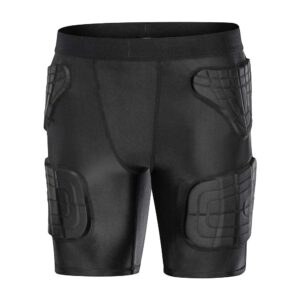 dgxinjun youth kids padded compression short hip portector 5 pads football girdle