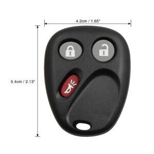 uxcell New 3 Buttons Key Shell Keyless Entry Fob Remote Control Case Replacement 21997127 for Cadillac for Chevrolet for GMC for Hummer