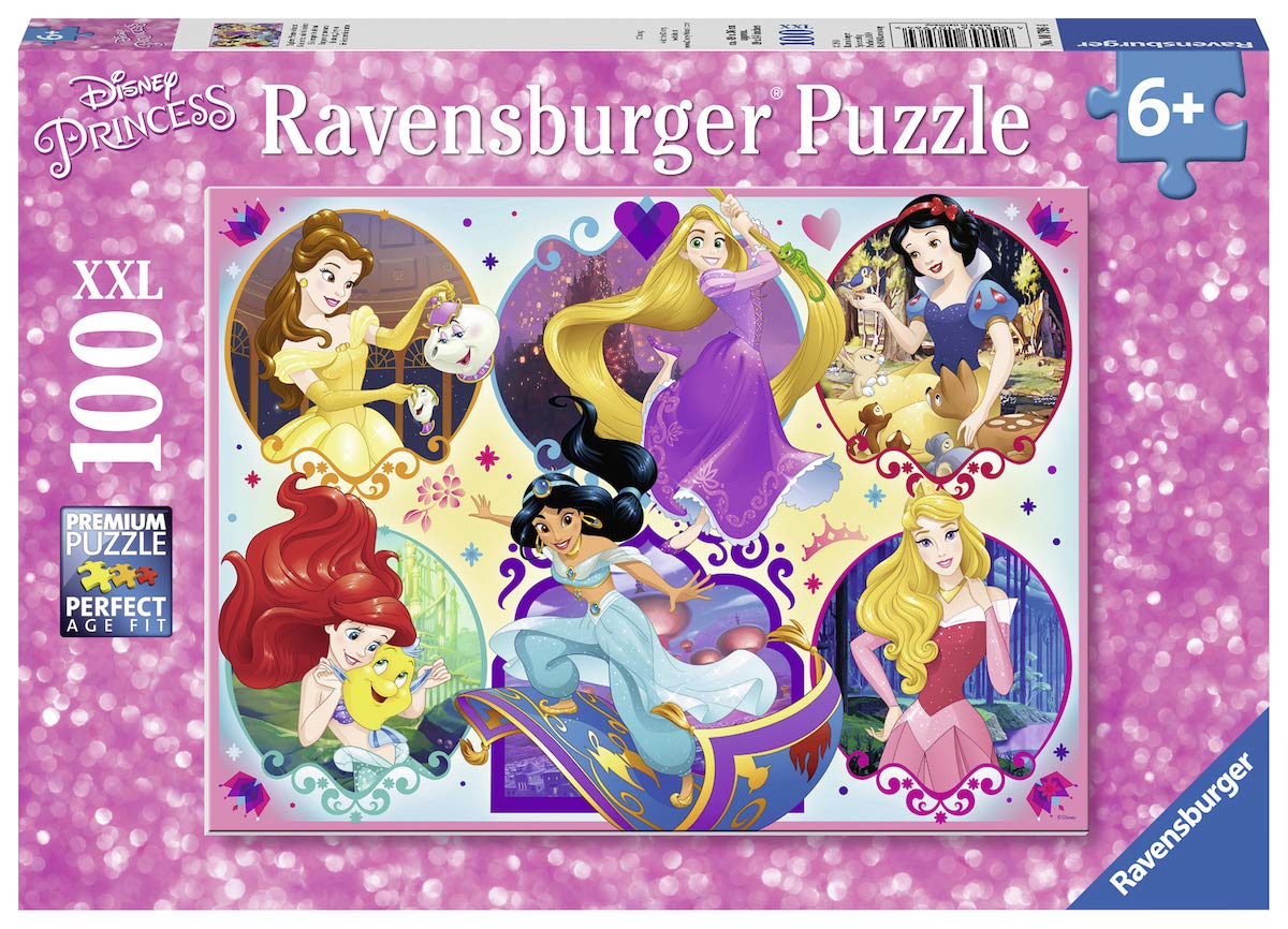 Ravensburger Disney Princesses - 100 Piece Jigsaw Puzzle for Kids | Unique Puzzle Pieces | Premium Quality | Ideal Educational Toy | Perfect