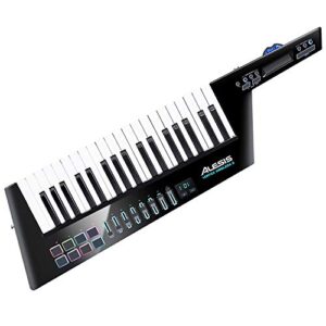 alesis vortex wireless 2 - high-performance usb midi wireless keytar controller with professional software suite included,black