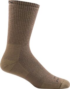 darn tough tactical boot extra cushion socks (t4033) unisex – (coyote brown, large)