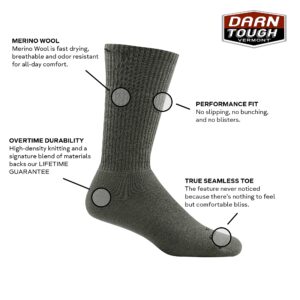 Darn Tough Tactical Boot Full Cushion Socks (T4022) Unisex – Black, Medium