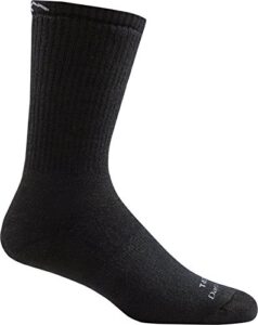 darn tough tactical boot extra cushion socks (t4033) unisex – (black, large)