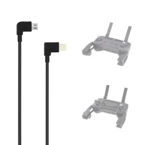 axpower otg micro usb to iphone ios cable 1ft connector for dji spark mavic mini mavic pro mavic 2 pro zoom air reverse data cable for iphone 7 8 x