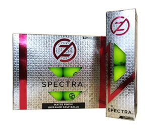 zero friction spectra dozen golf balls, neon lime