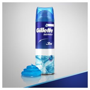 Gillette Series Sensitive Cool Shaving Gel, 7 oz, Pack of 12