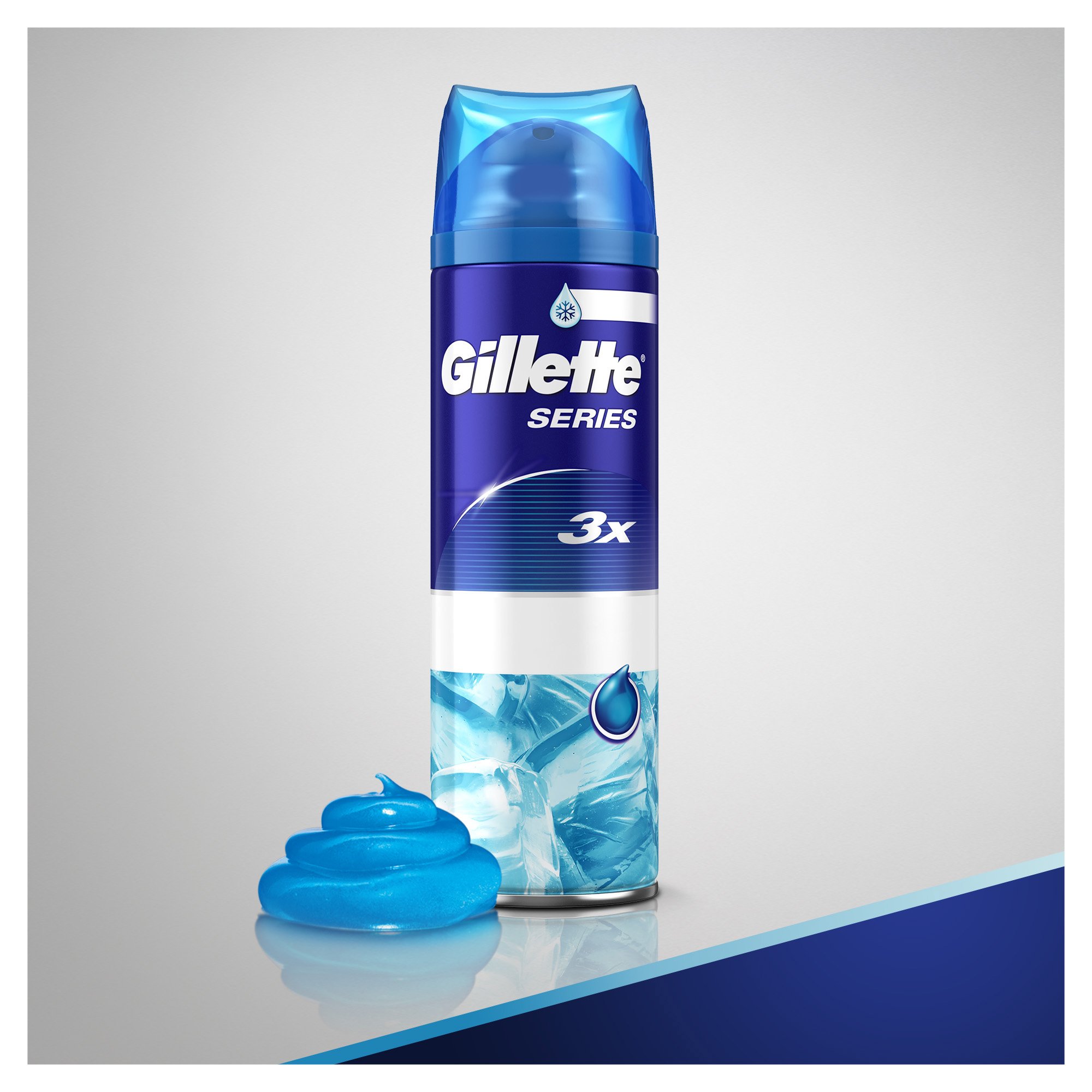 Gillette Series Sensitive Cool Shaving Gel, 7 oz, Pack of 12