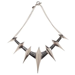 black panther marvel spike collar cosplay necklace