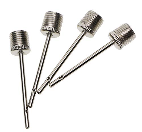 Mini Skater Stainless Steel Ball Pump Pins Inflation Needles with Tin Box Replacement for Basketball Football Rugby Soccer Volleyball Bike Electric or Hand Pump, 12Pcs