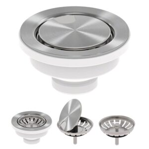 kraus stainless steel versi drain assembly with flipcap, st-4