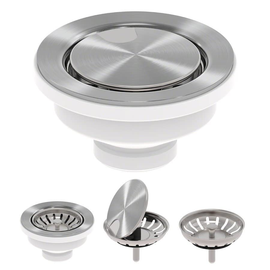 KRAUS Stainless Steel Versi Drain Assembly with FlipCap, ST-4