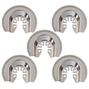 hifrom replacement diamond grout removal blade,2-1/2-inch(64mm) multi tool quick realease oscillating saw blade compatible with bosch, craftsman, chicago, cougar more (pack of 5)