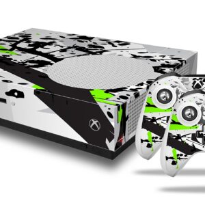 WraptorSkinz Decal Vinyl Skin Wrap Compatible with Xbox One S Console and Controllers - Baja 0018 Lime Green