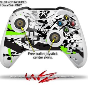 WraptorSkinz Decal Vinyl Skin Wrap Compatible with Xbox One S Console and Controllers - Baja 0018 Lime Green