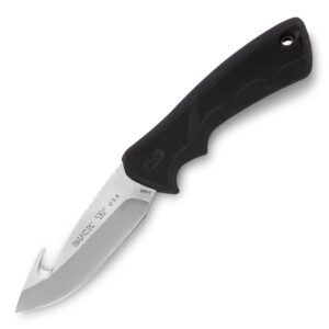 buck knives 0685bkg bucklite max ii large guthook fixed blade knife with sheath, black