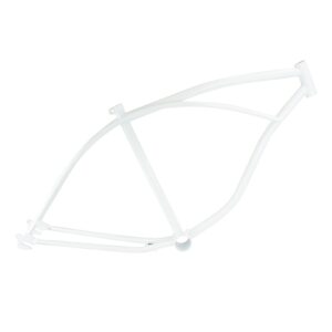 fenix 26" beach cruiser bike frame, (white)