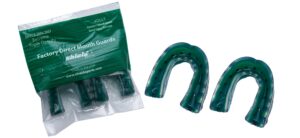 shield sports 2 pack extreme triple density adult mouth guard, green tint