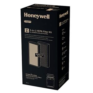 honeywell hrf-z2 true hepa air purifier filter replacement – for hpa600 – airborne allergen air filter targets wildfire/smoke, pollen, pet dander, and dust