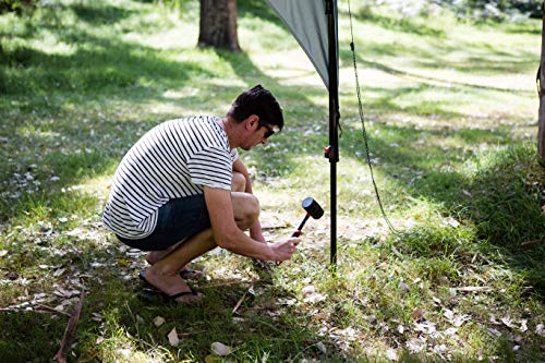 Coleman Gazebo, Fastpitch Shelter XL for Garden and Camping, Sturdy Steel Construction, Large Tent, Portable Sun Shelter with Protection SPF 50, White, XL - 4.5 x 4.5 m