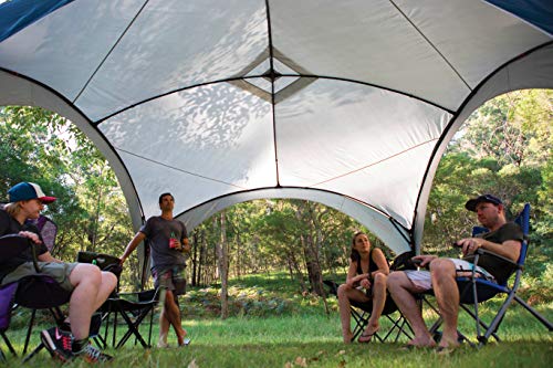 Coleman Gazebo, Fastpitch Shelter XL for Garden and Camping, Sturdy Steel Construction, Large Tent, Portable Sun Shelter with Protection SPF 50, White, XL - 4.5 x 4.5 m