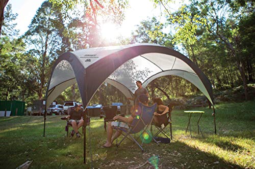 Coleman Gazebo, Fastpitch Shelter XL for Garden and Camping, Sturdy Steel Construction, Large Tent, Portable Sun Shelter with Protection SPF 50, White, XL - 4.5 x 4.5 m