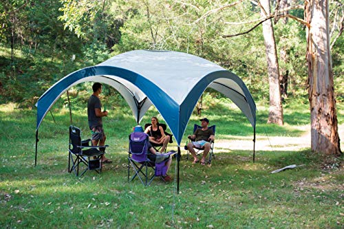 Coleman Gazebo, Fastpitch Shelter XL for Garden and Camping, Sturdy Steel Construction, Large Tent, Portable Sun Shelter with Protection SPF 50, White, XL - 4.5 x 4.5 m