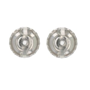 vir jewels 14k white gold screw backs replacement for stud earrings (1 pair)