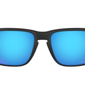 Oakley Men's OO9102 Holbrook Square Sunglasses, Matte Black/Prizm Sapphire Iridium Polarized, 57 mm