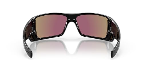 Oakley Men's OO9101 Batwolf Rectangular Sunglasses, Polished Black/Prizm Sapphire, 27 mm