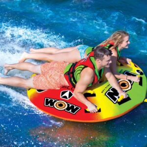 WOW Sports - UTO Galaxy Towable Tube for Boating - 1 to 2 Person Towable - Easy To Inflate - Great For Kids & Adults