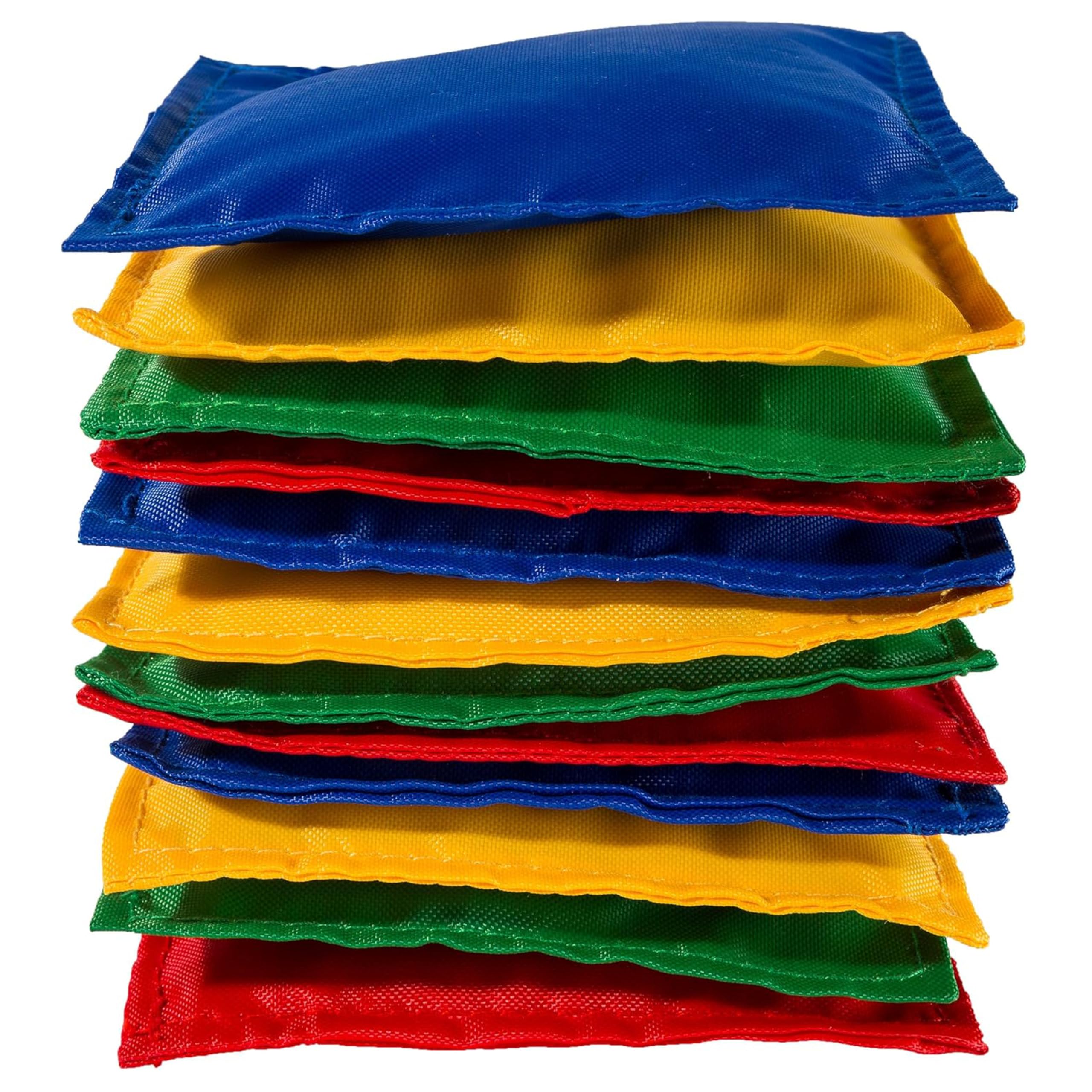 Franklin Sports 5" x 5" Nylon Bean Bags (Set of 12) - Perfect for use in schools