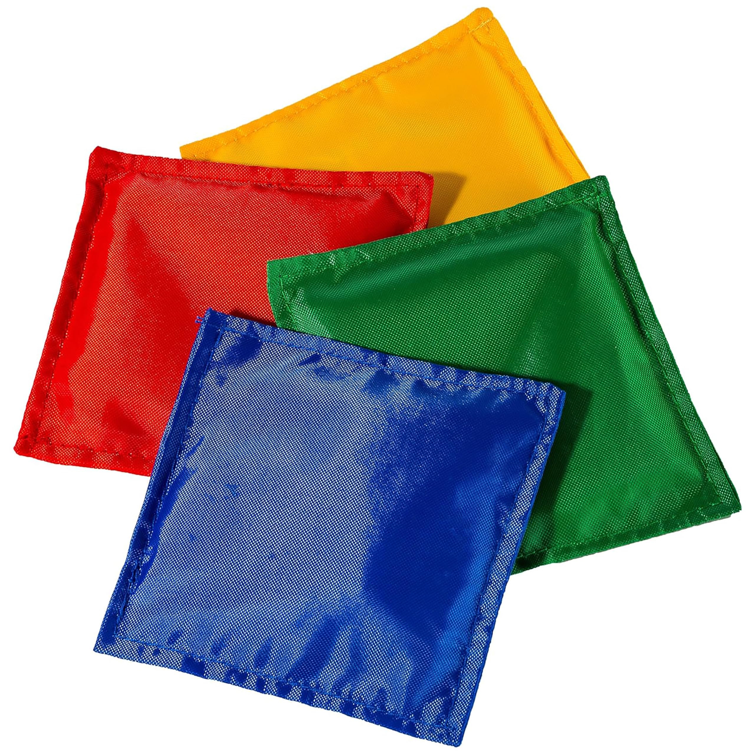 Franklin Sports 5" x 5" Nylon Bean Bags (Set of 12) - Perfect for use in schools