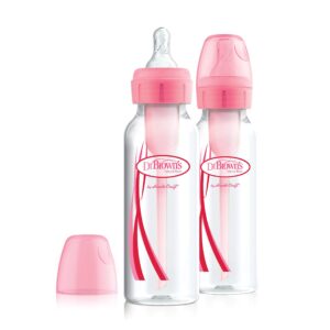 Dr. Brown's Baby First Year Transition Options Baby Bottles Gift Set, Pink