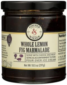 fischer & wieser whole lemon fig marmalade 10 oz (pack of 2)