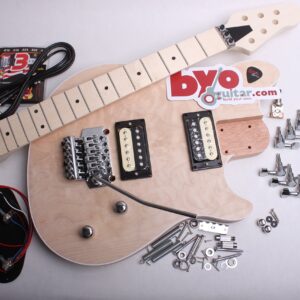 BYOGuitar Guitar Kit Quilt Top with Zebra Humbuckers