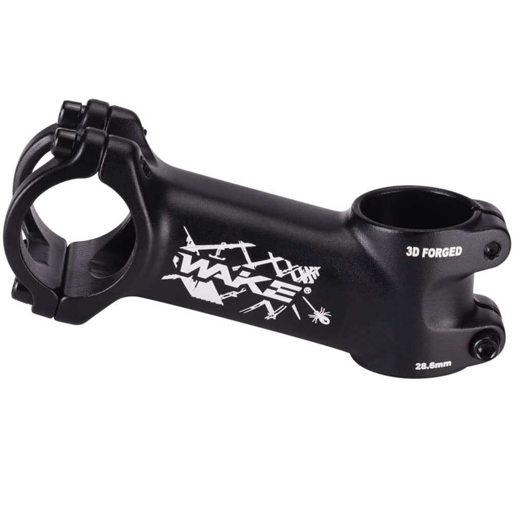 WAKE MTB Stem 31.8 90mm 17 Degree Bike Stem Mountain Bike Stem Short Handlebar Stem for Most Bicycle, Road Bike, MTB, BMX, Fixie Gear, Cycling (Aluminum Alloy, Lightweight, Black)