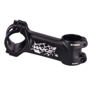 WAKE MTB Stem 31.8 90mm 17 Degree Bike Stem Mountain Bike Stem Short Handlebar Stem for Most Bicycle, Road Bike, MTB, BMX, Fixie Gear, Cycling (Aluminum Alloy, Lightweight, Black)