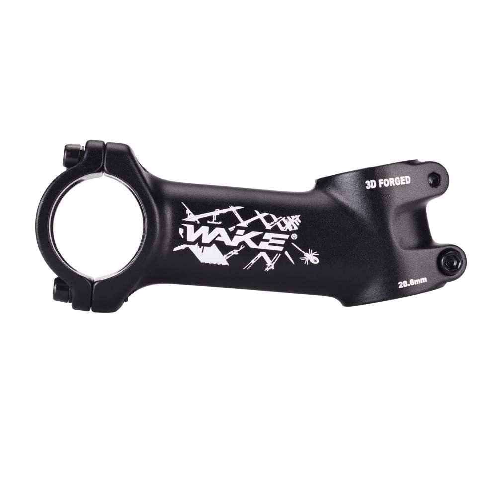 WAKE MTB Stem 31.8 90mm 17 Degree Bike Stem Mountain Bike Stem Short Handlebar Stem for Most Bicycle, Road Bike, MTB, BMX, Fixie Gear, Cycling (Aluminum Alloy, Lightweight, Black)