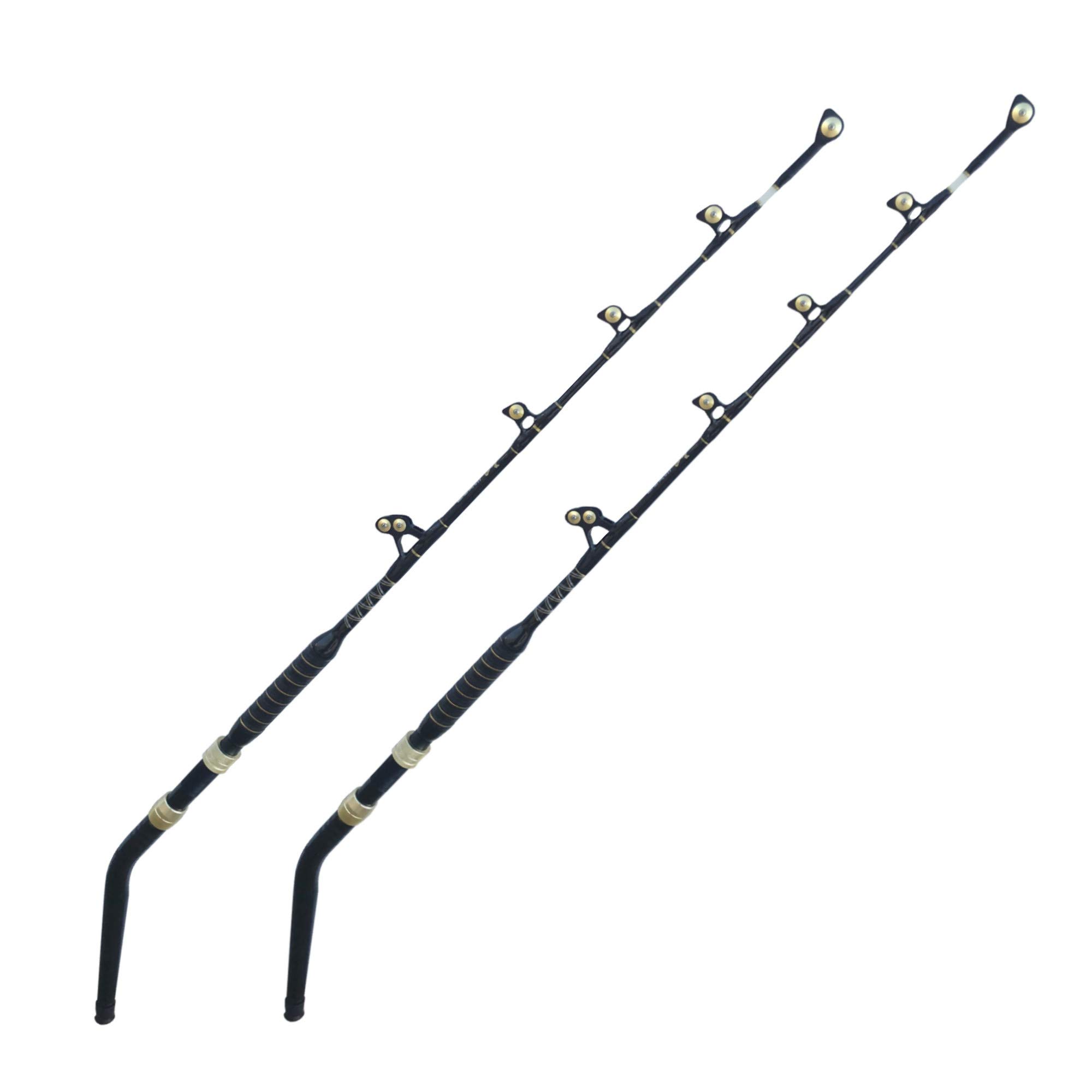 EAT MY TACKLE 2 Bent Butt Offshore Fishing Rods 100-120 lb. Class