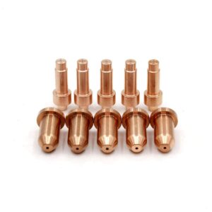 weldingstop 10 pieces plasma cutting xt40 torch consumables electrode 249926 nozzle 40a 249928 tip for miller