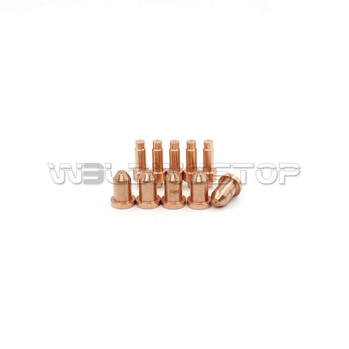 WeldingStop 10 Pieces Plasma Cutting XT40 Torch Consumables Electrode 249926 Nozzle 40A 249928 Tip for Miller