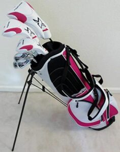 womens petite golf clubs set - complete custom made for ladies 5'0"-5'5" tall taylor fit driver, wood, hybrid, irons, putter, bag