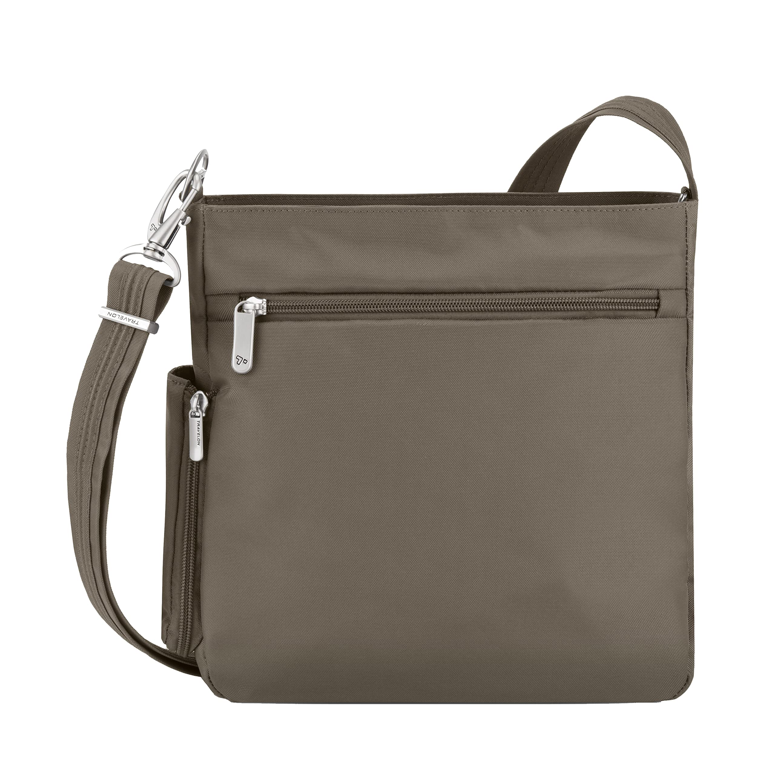 Travelon Anti-theft Classic N/S Cross Body Bag, Nutmeg