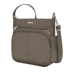 Travelon Anti-theft Classic N/S Cross Body Bag, Nutmeg