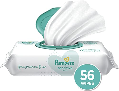 Pampers Wipes Sensitive - 56 ct, Pack of 5